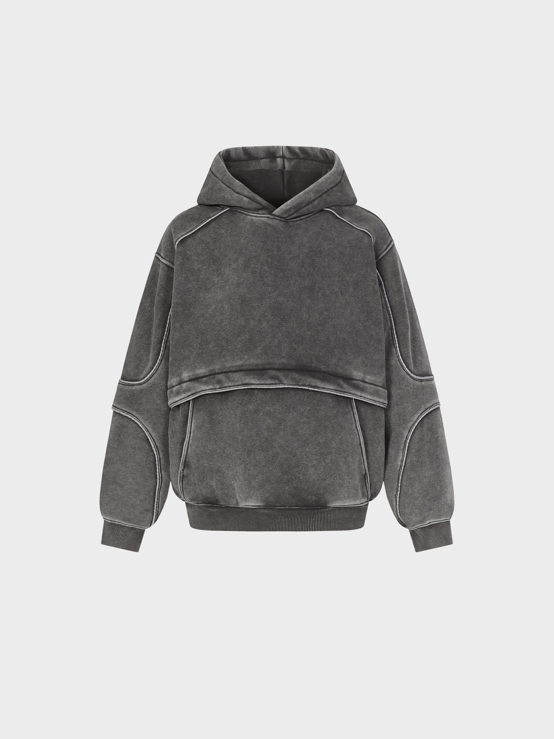 Eclipse Washed Deconstructed Hoodie – Amalfi Fabrics